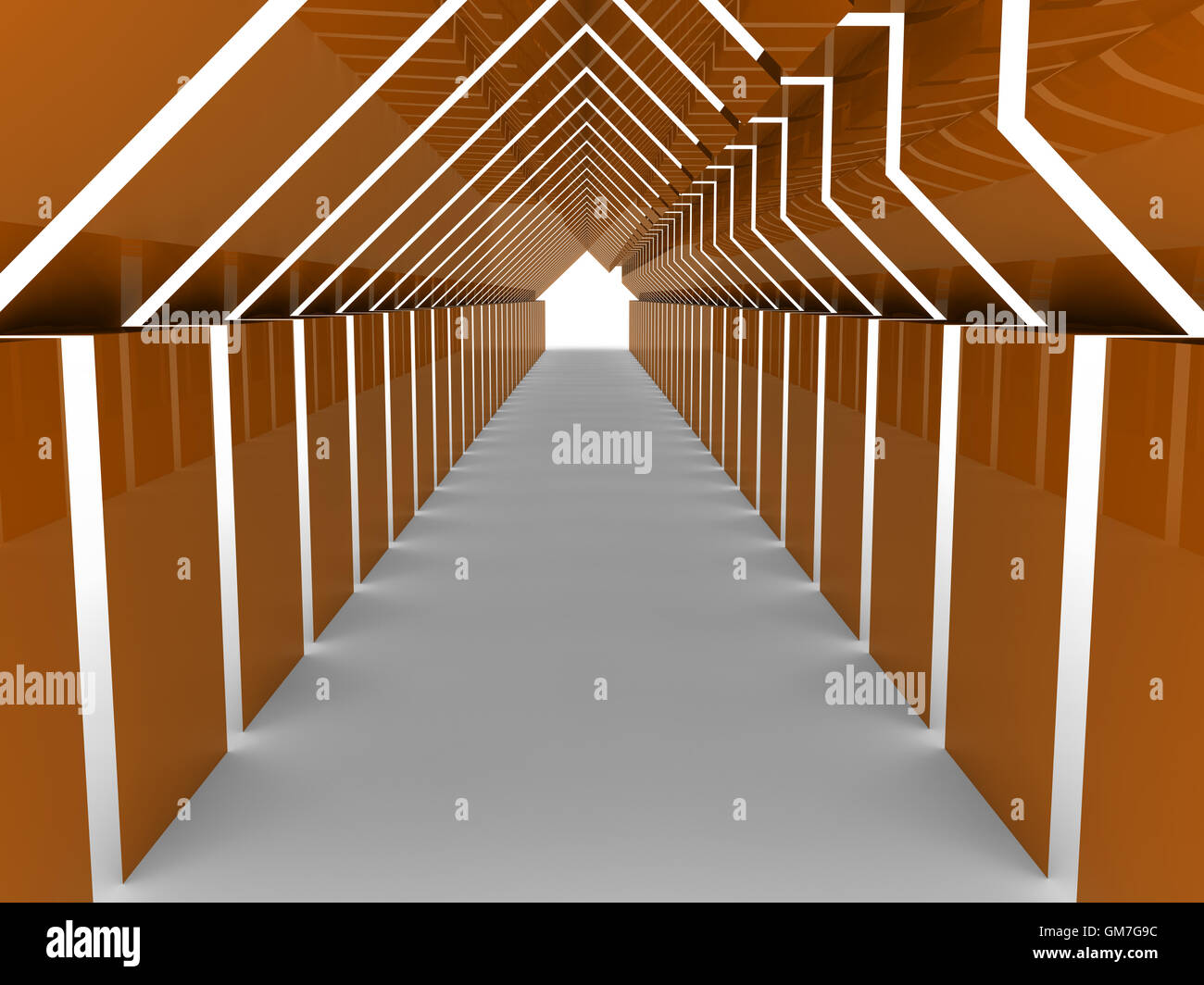 Abstract tunnel 3d model hi-res stock photography and images - Alamy