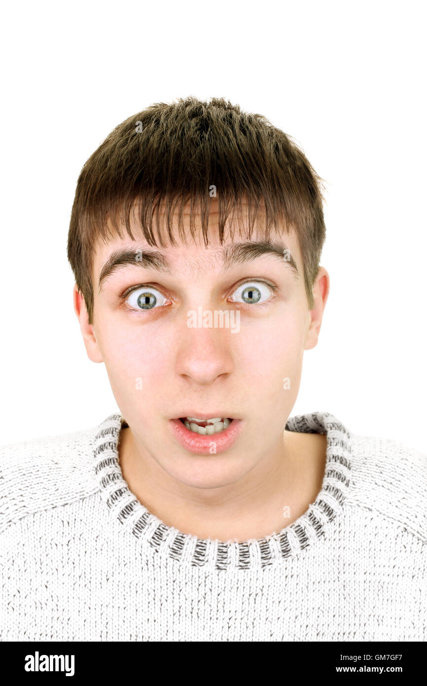 Teen eyes looking up amazed hi-res stock photography and images - Alamy