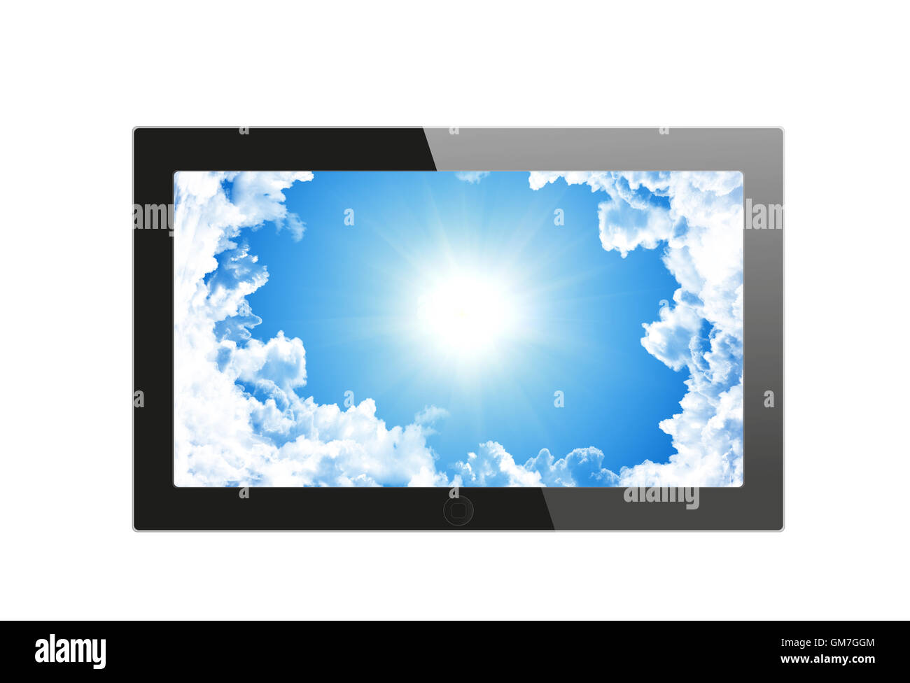 Black generic tablet pc, 3d render Stock Photo - Alamy
