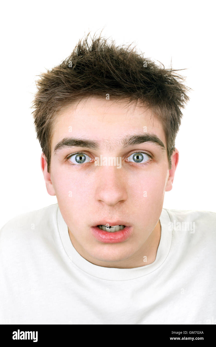 amazed young man Stock Photo - Alamy