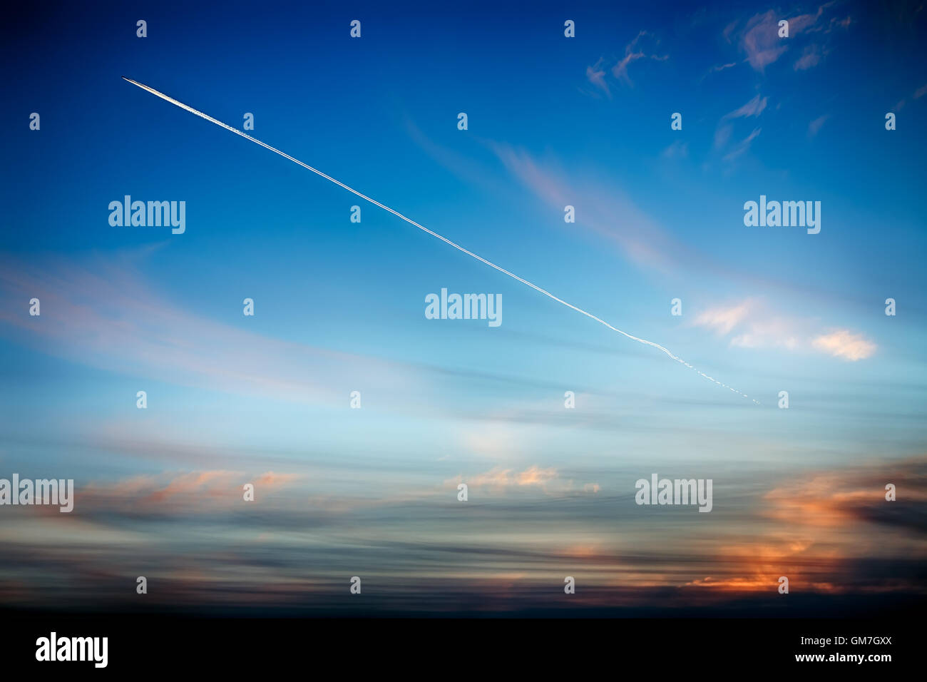 Track aircraft in the sky Stock Photo - Alamy