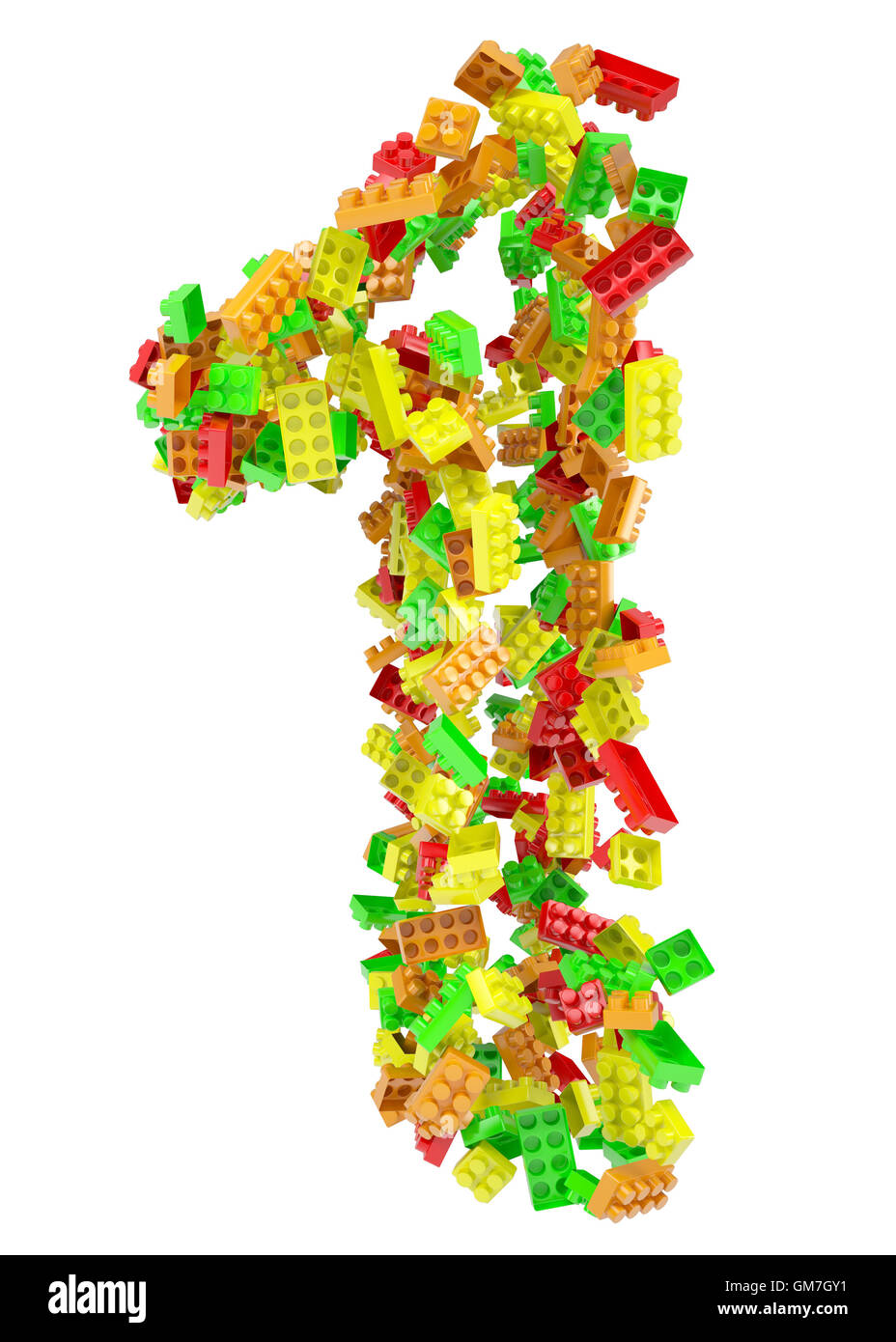 The number is made up of children's blocks Stock Photo - Alamy