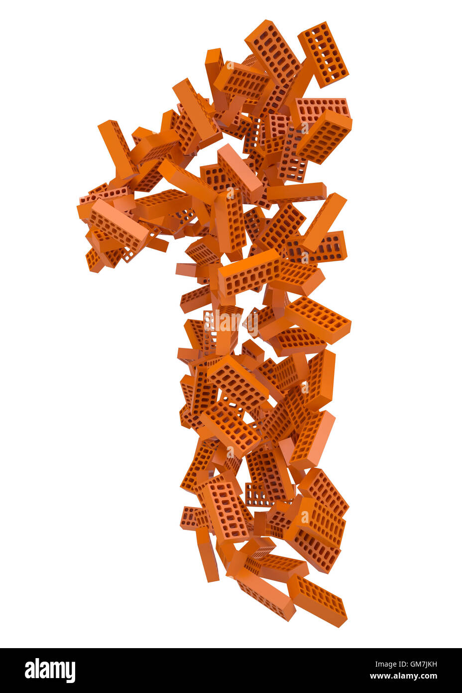 The number is made up of bricks Stock Photo - Alamy