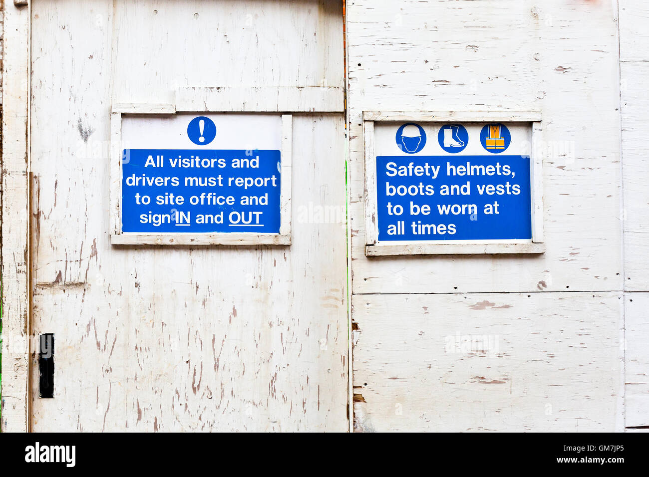 Building development site warning hi-res stock photography and images ...