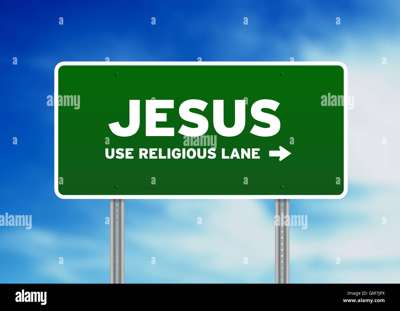 Jesus Highway Sign Stock Photo - Alamy