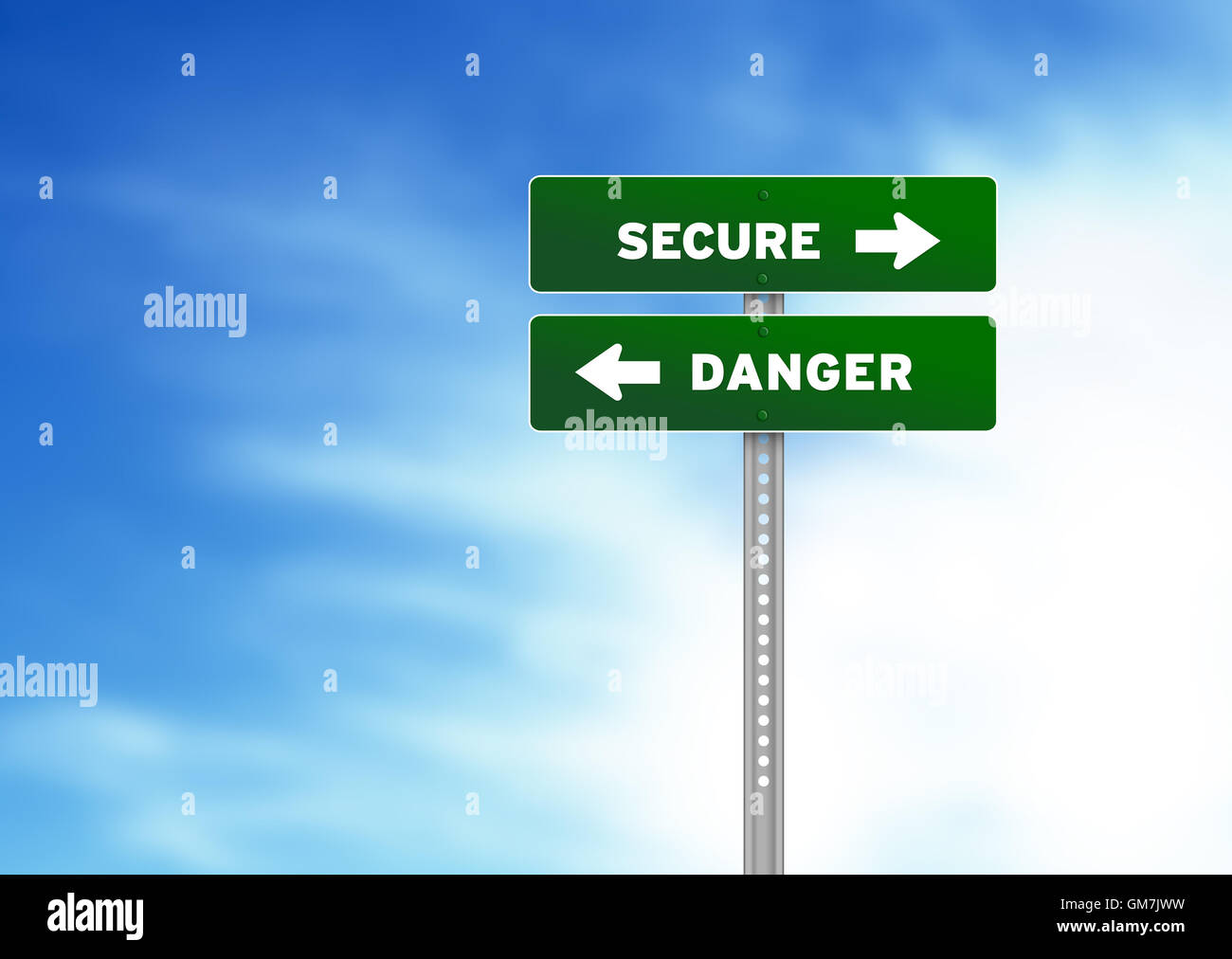 Danger road sign hi-res stock photography and images - Alamy