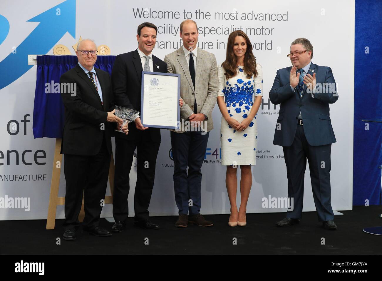The Duke and Duchess of Cambridge during a visit to the Centre of ...