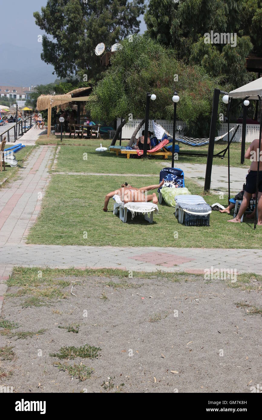 CALIS BEACH IN TURKEY Stock Photo - Alamy