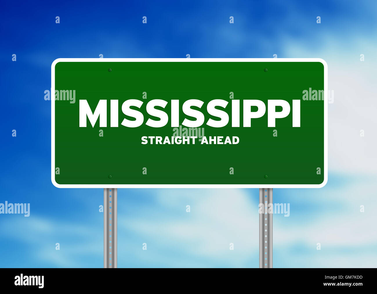 Mississippi Highway Sign Stock Photo - Alamy