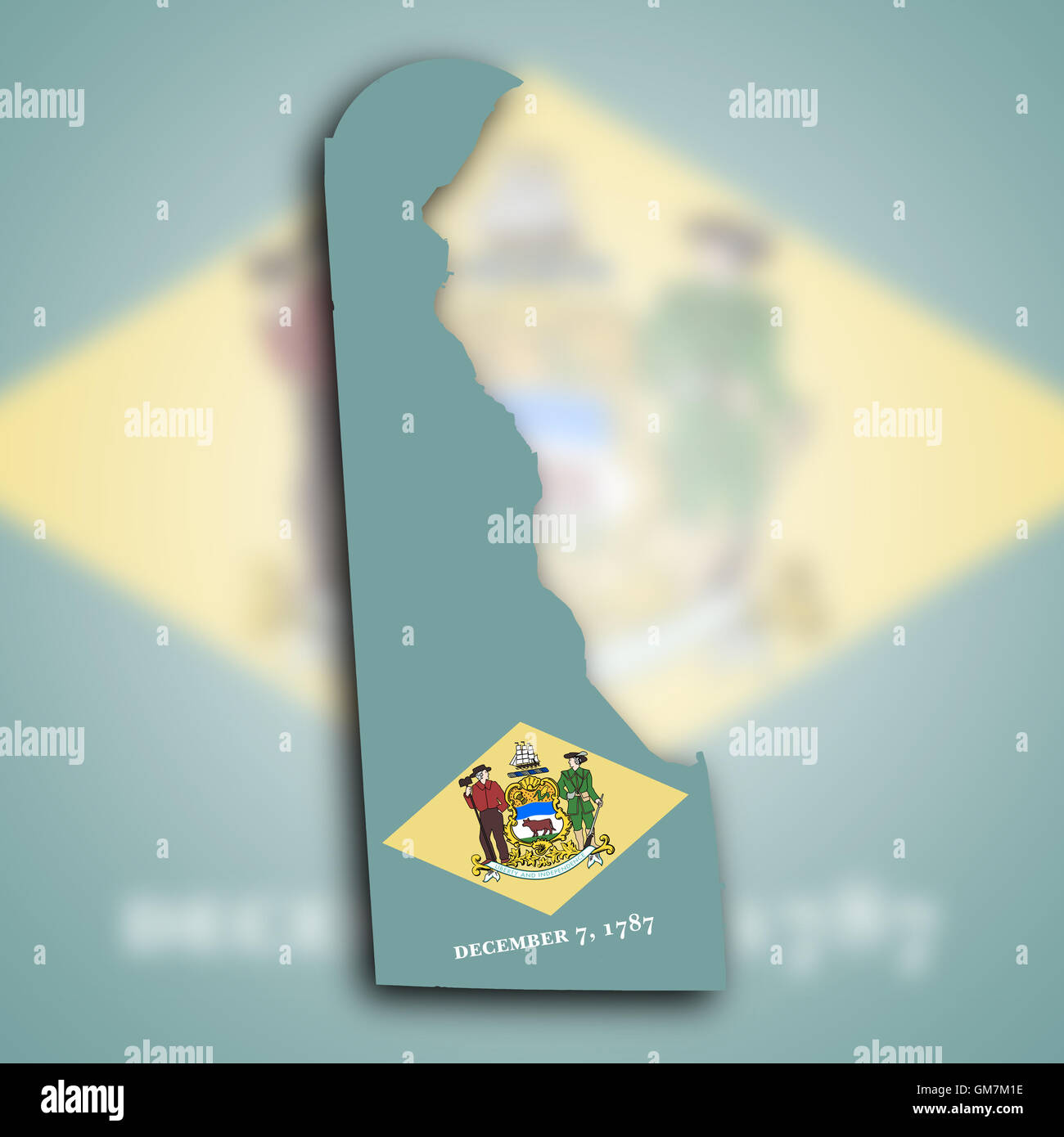 Political map of delaware hi-res stock photography and images - Alamy