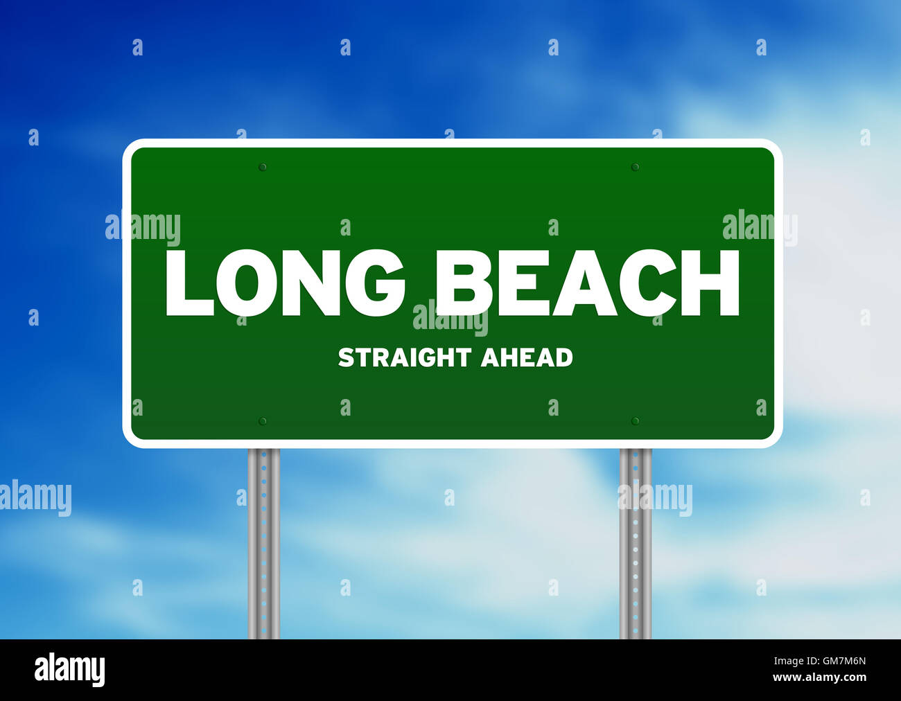 Long beach , California, Highway Sign Stock Photo - Alamy