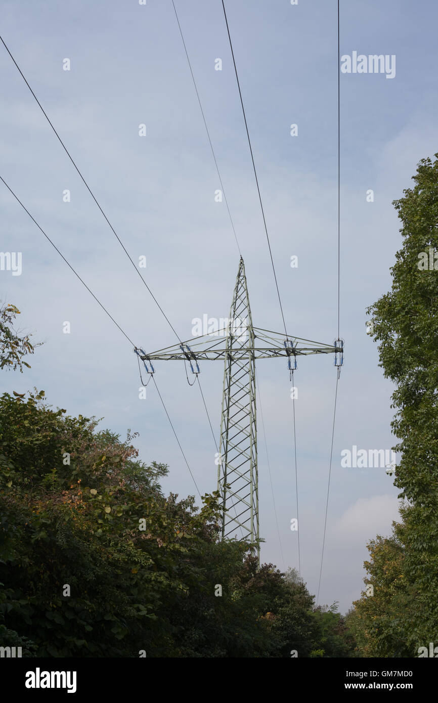 Transmission Line Pylon Stock Photo - Alamy