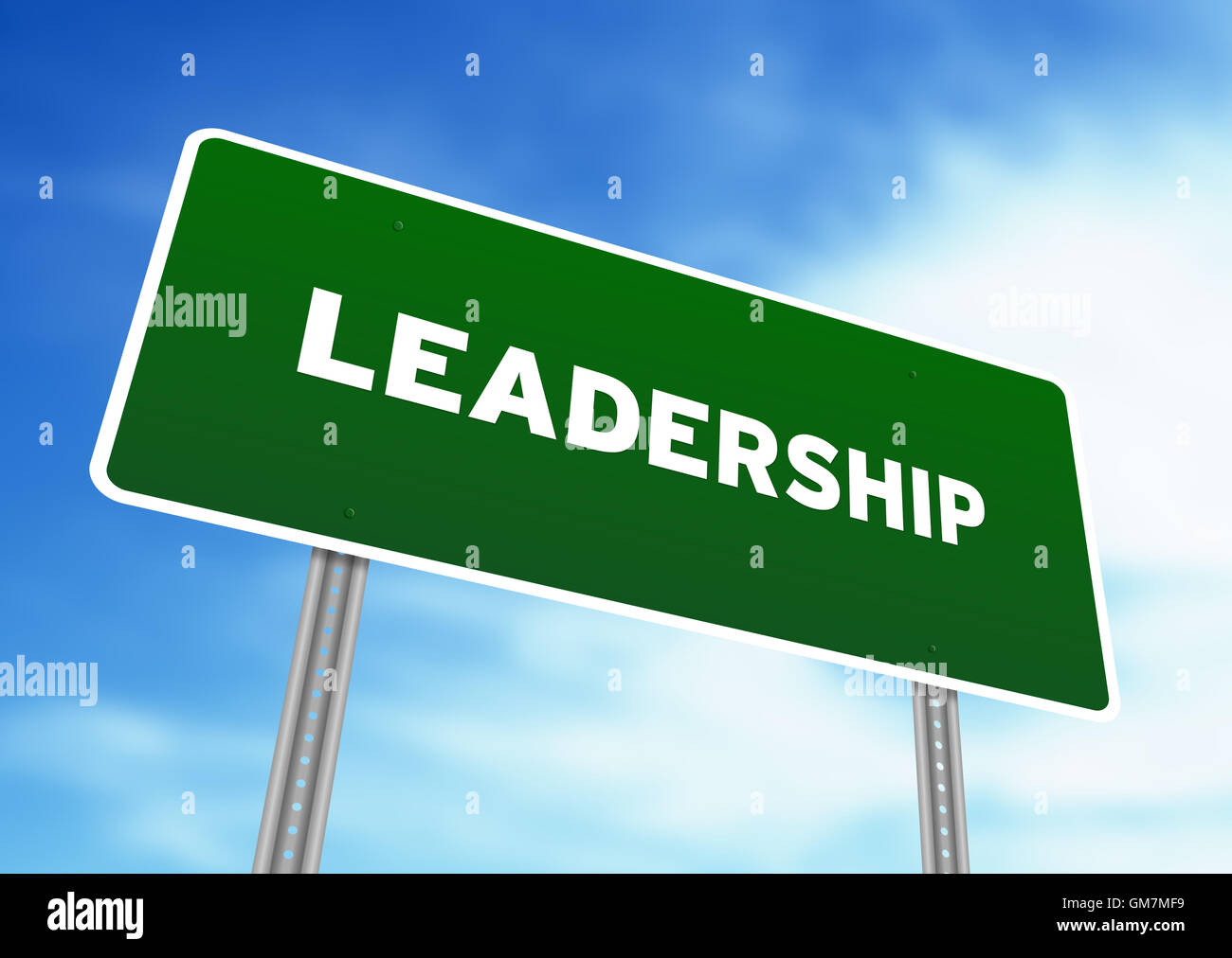 Leadership Highway Sign Stock Photo - Alamy