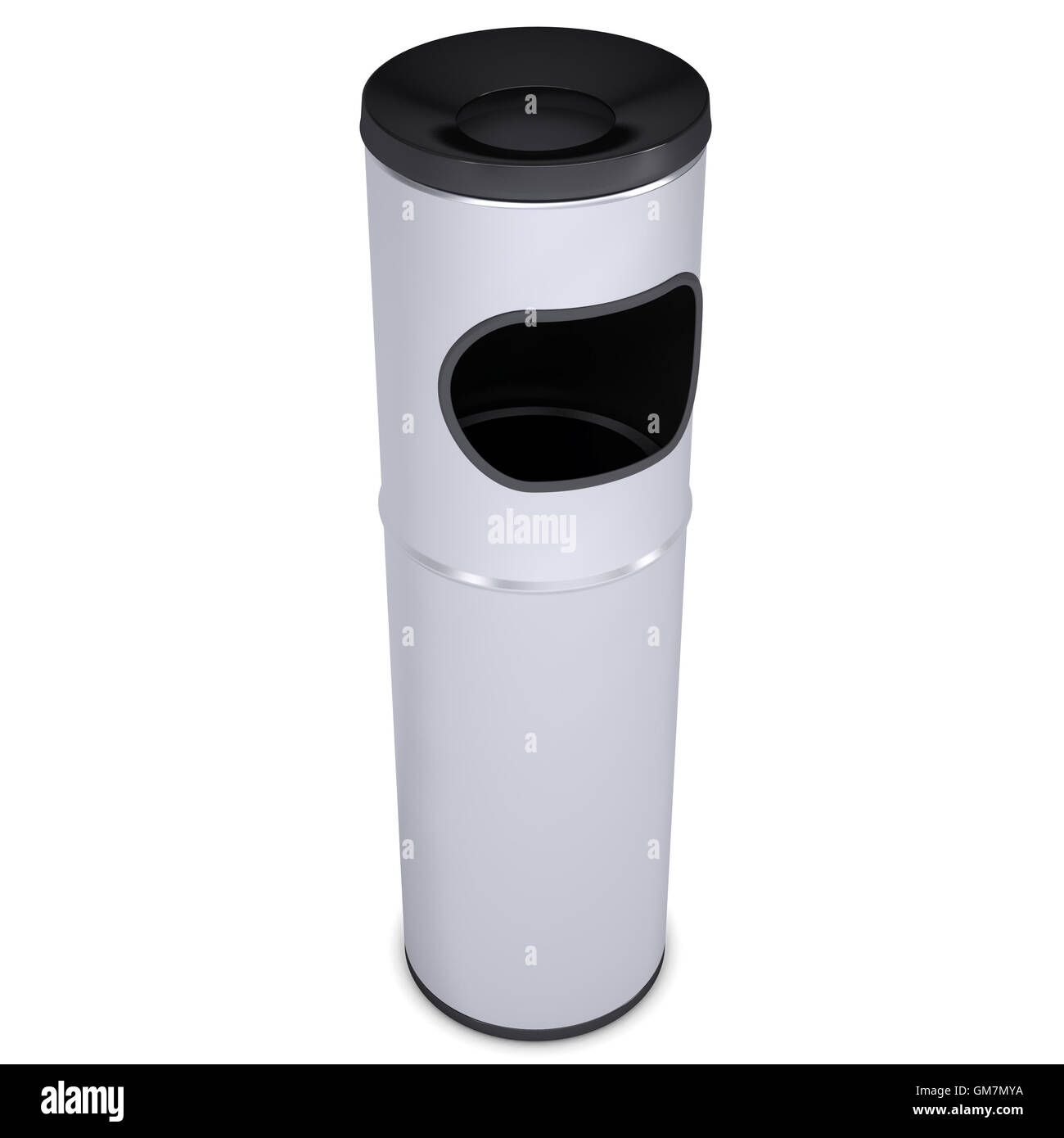 Metal waste bin Stock Photo - Alamy