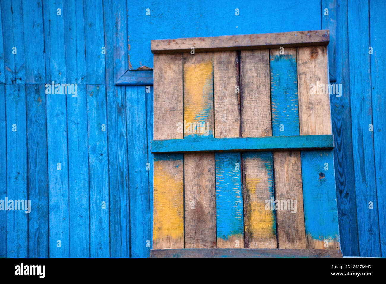 blue wood board Stock Photo - Alamy