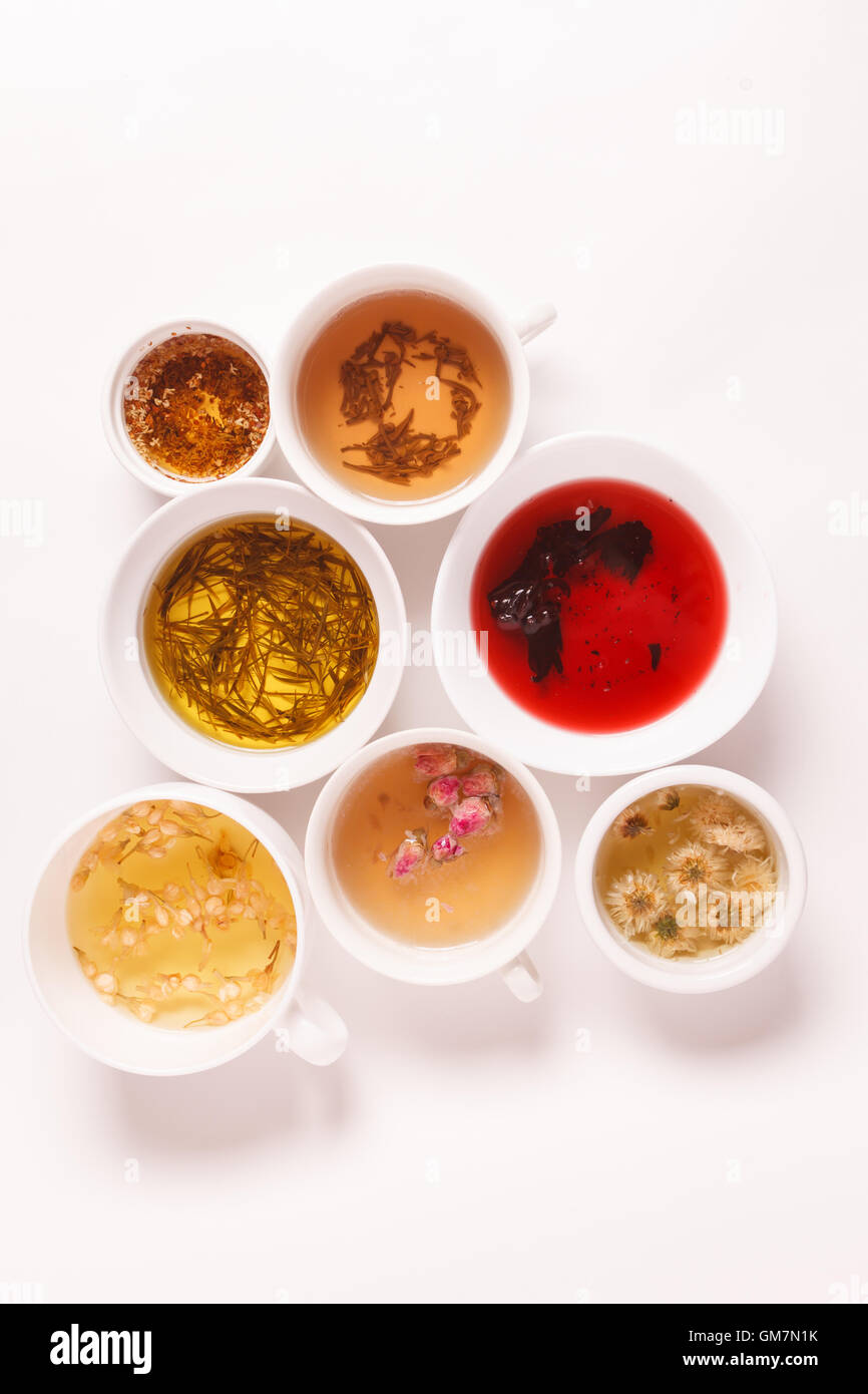 unique kinds of tea Stock Photo - Alamy