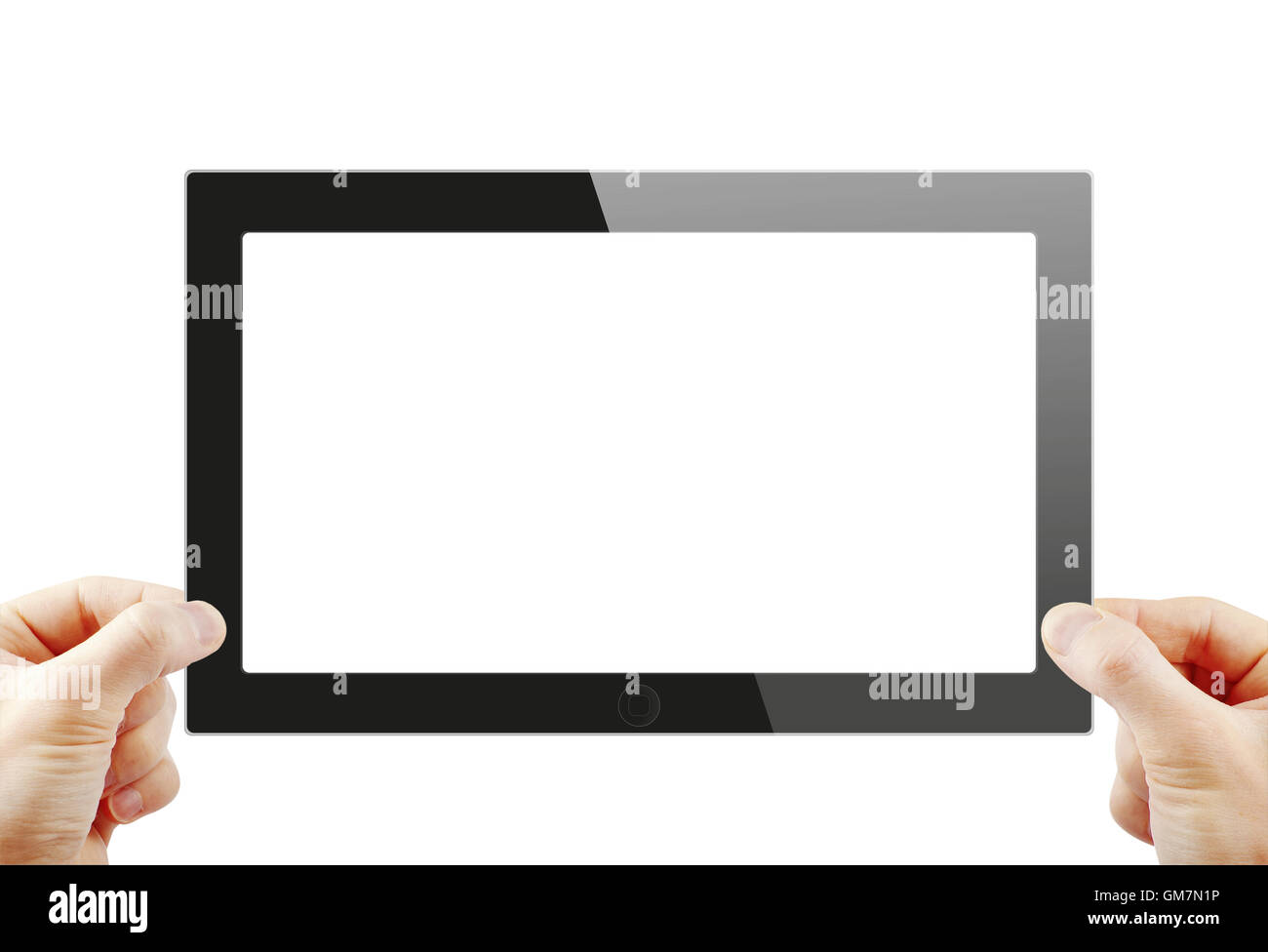 Black generic tablet pc, 3d render Stock Photo - Alamy