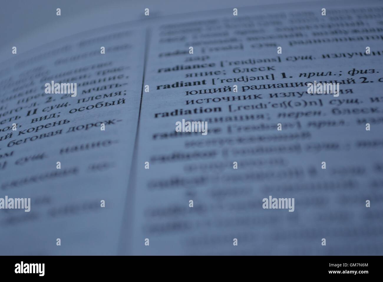 The word 'radiation' Stock Photo - Alamy