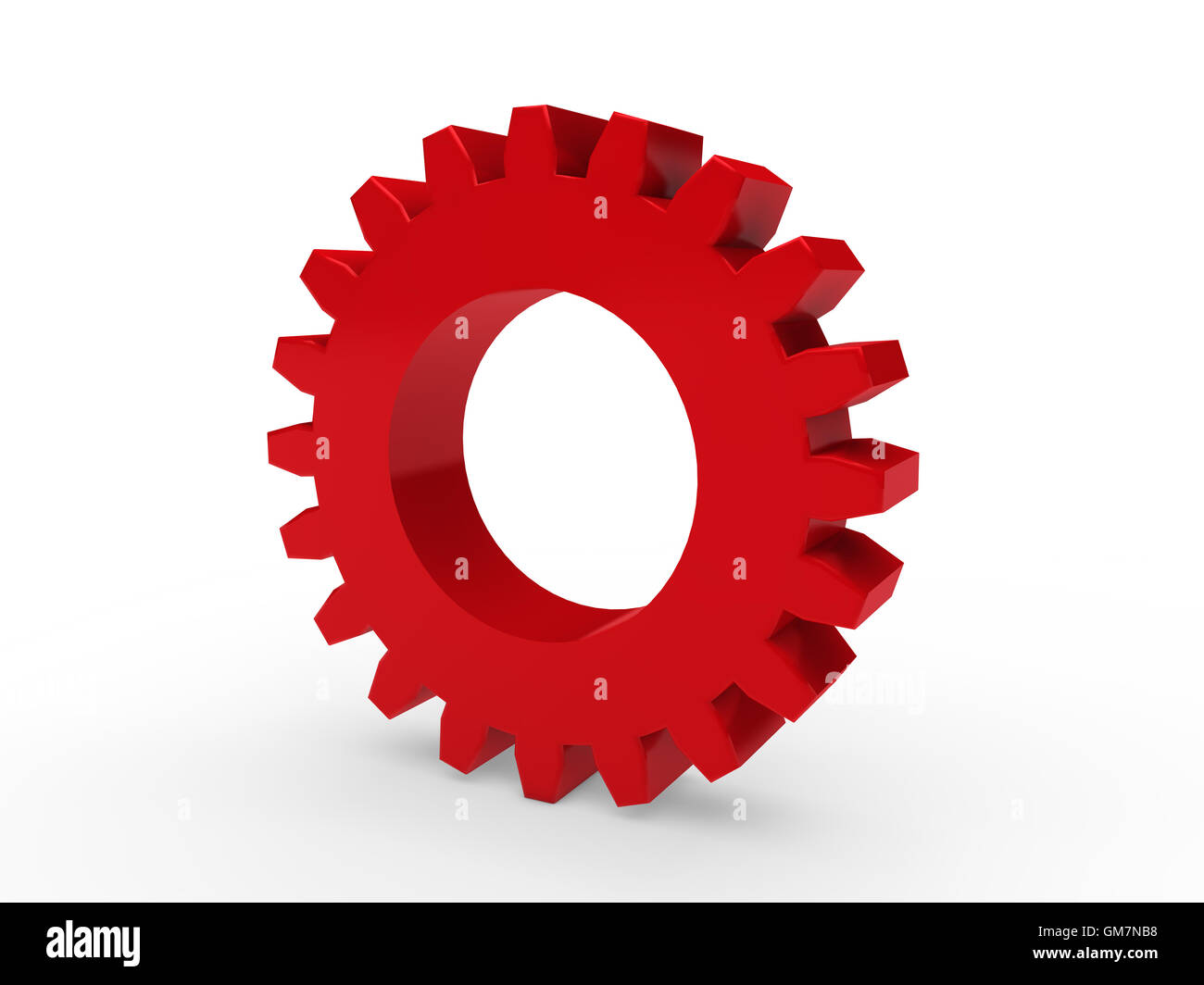 3d gear red Stock Photo - Alamy