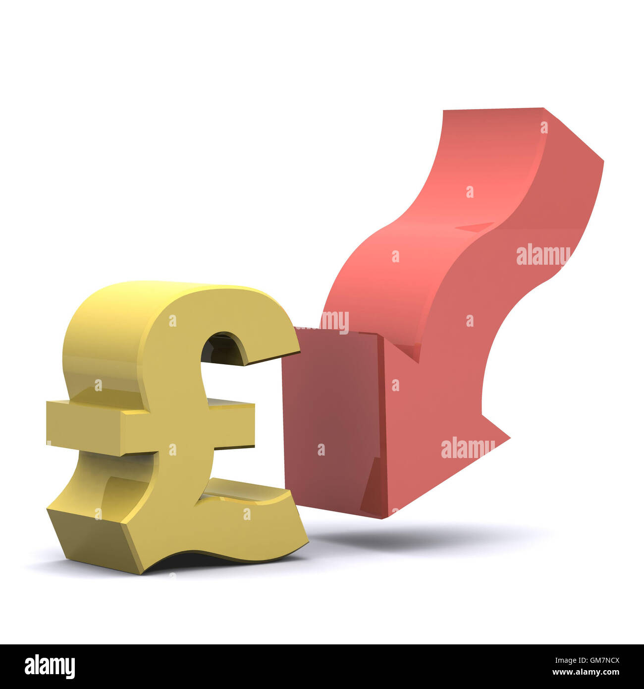 Falling pound graph hi-res stock photography and images - Alamy