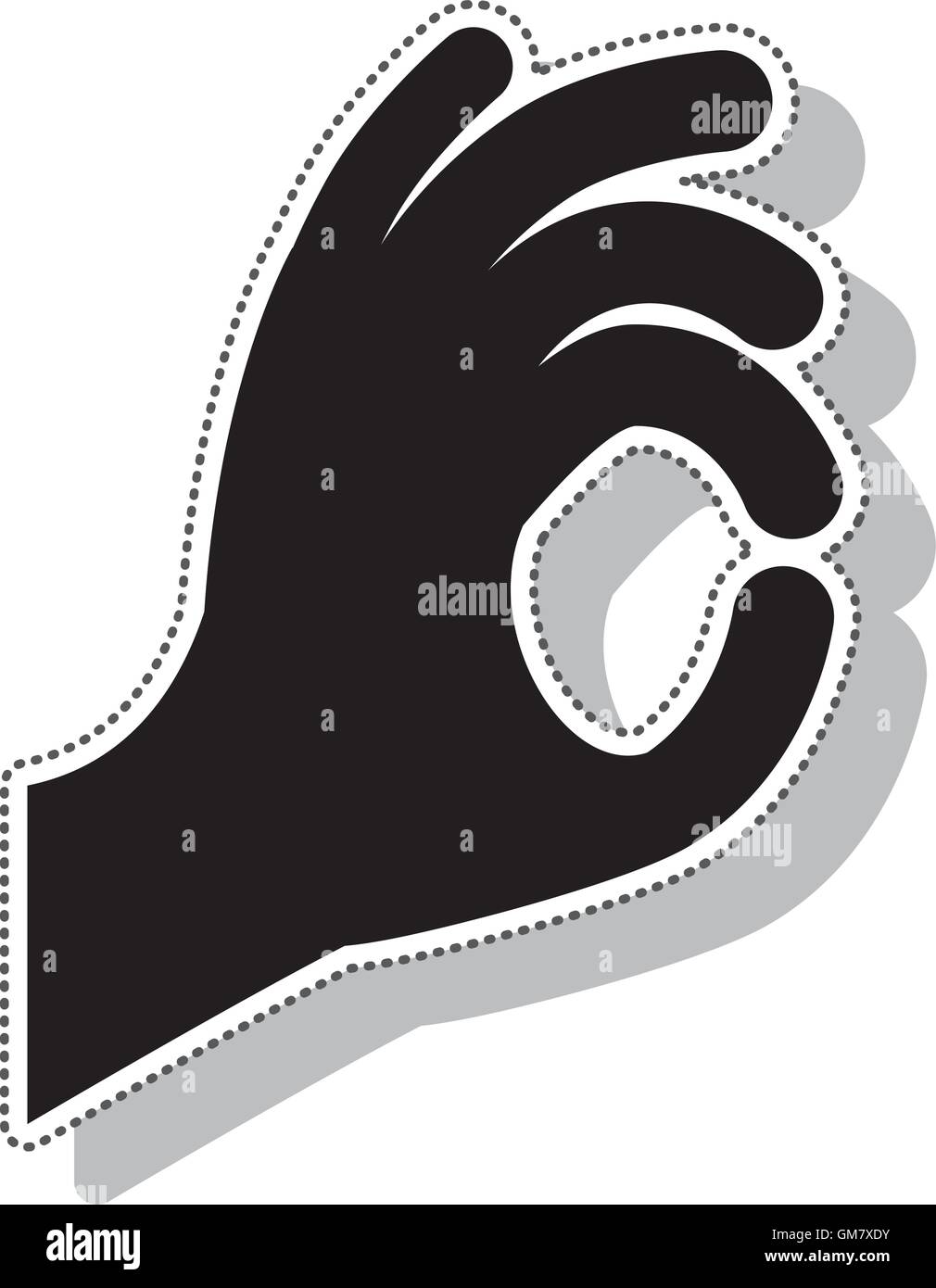 hands language signs isolated icon Stock Vector Image & Art - Alamy