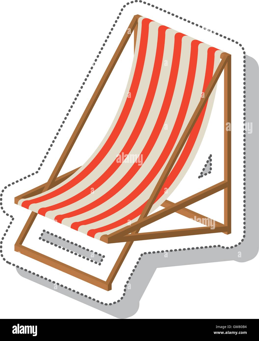 beach chair isolated icon Stock Vector Image & Art - Alamy