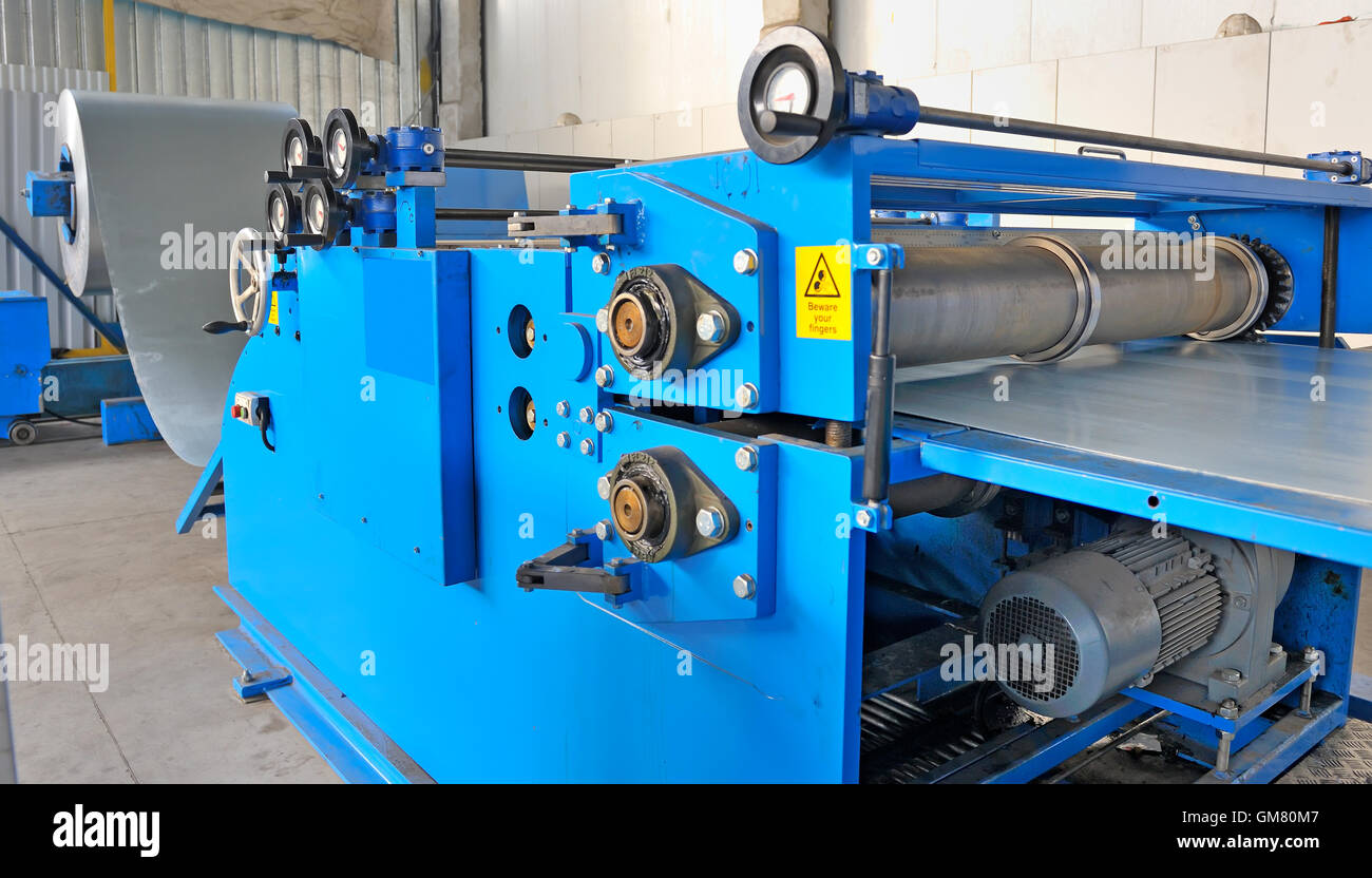Steel Coil Processing Machine Equipment Stock Photo - Alamy