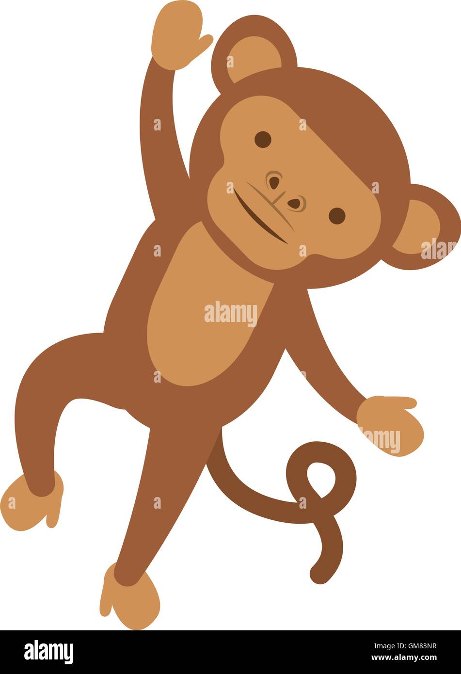 funny monkey isolated icon Stock Vector Image & Art - Alamy