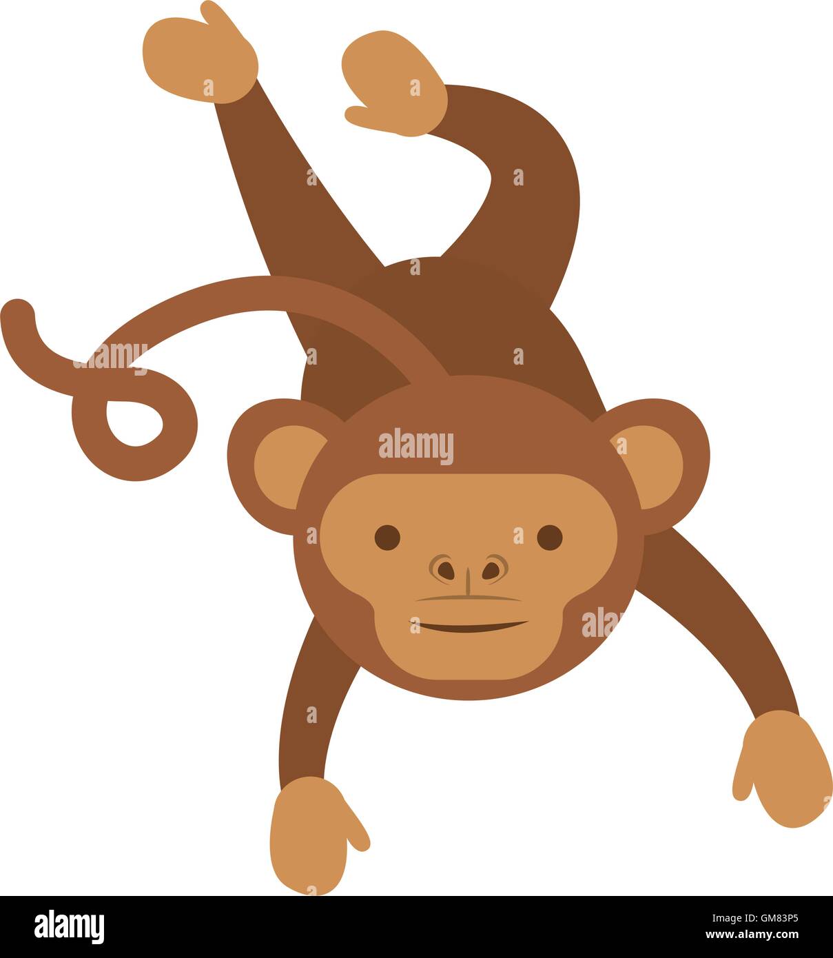 funny monkey isolated icon Stock Vector Image & Art - Alamy