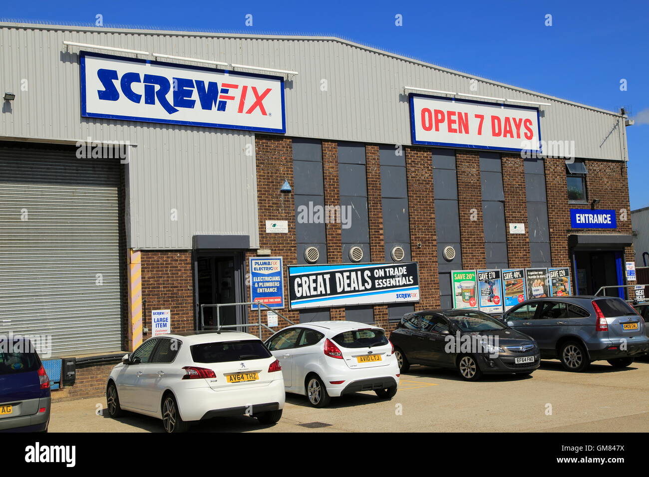 Screwfix business at Ransomes Europark, Ipswich, Suffolk, England, UK ...