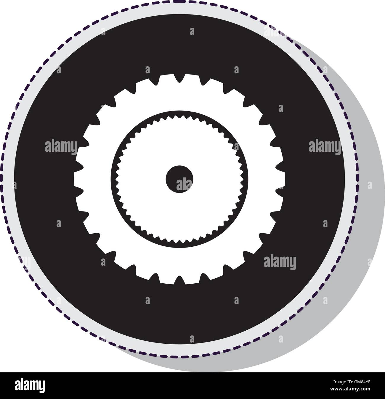 gear setup isolated icon Stock Vector Image & Art - Alamy