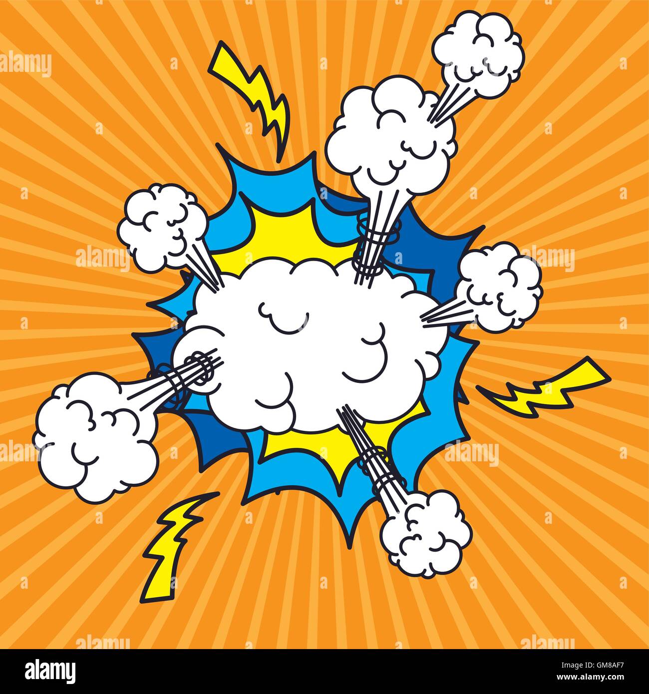 explosion pop art style Stock Vector Image & Art - Alamy
