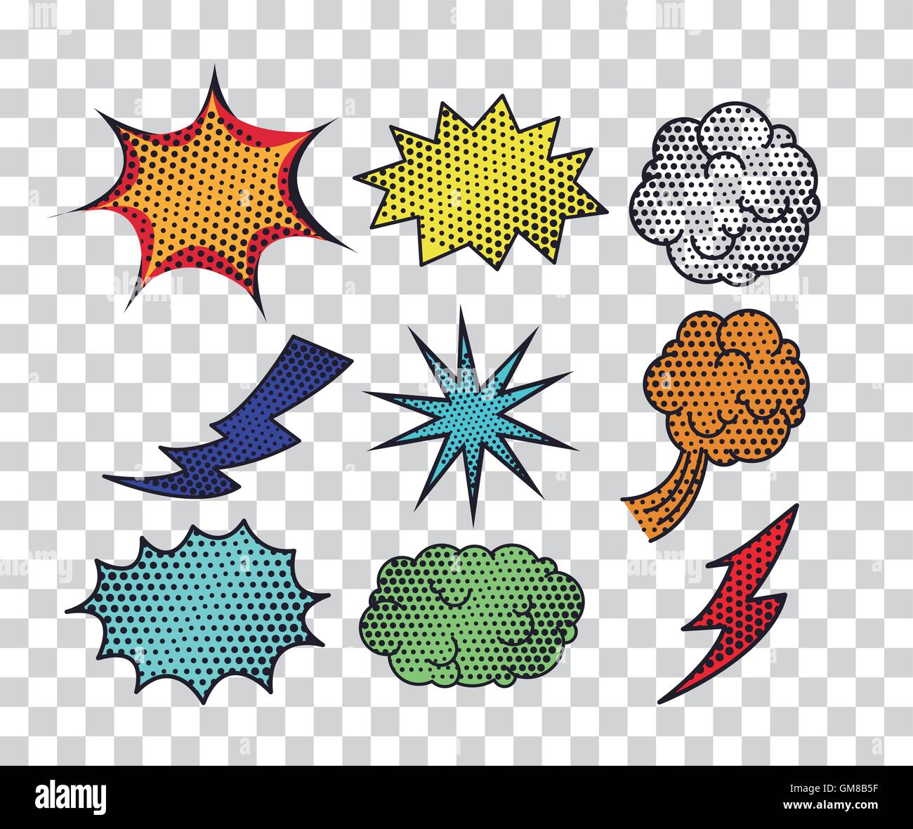 set pop art style icons Stock Vector Image & Art - Alamy
