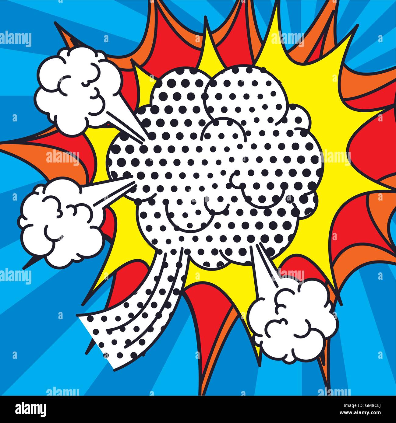 explosion pop art style Stock Vector Image & Art - Alamy