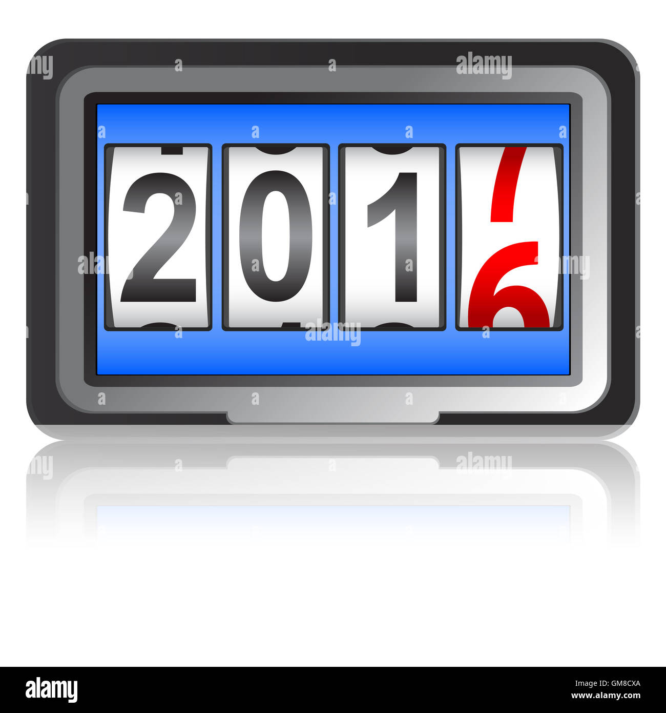 New year counter change Cut Out Stock Images & Pictures - Alamy