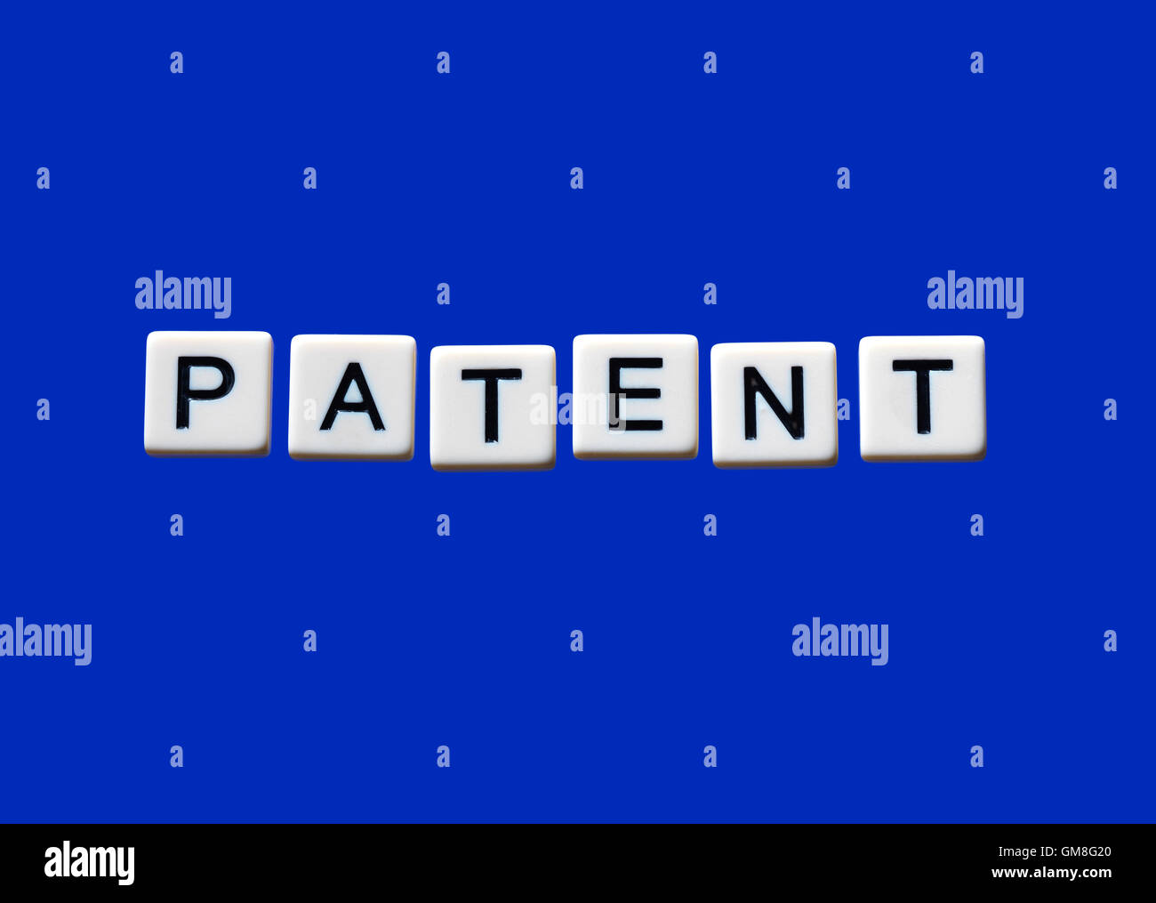 Patent highlighted on white blocks Stock Photo - Alamy