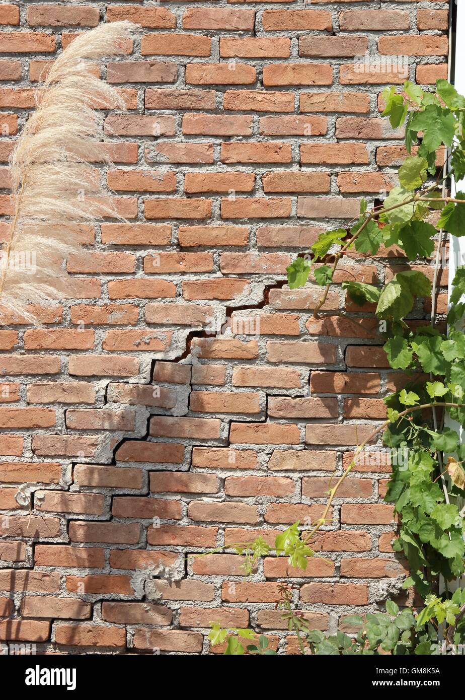 A building with a large crack Stock Photo - Alamy