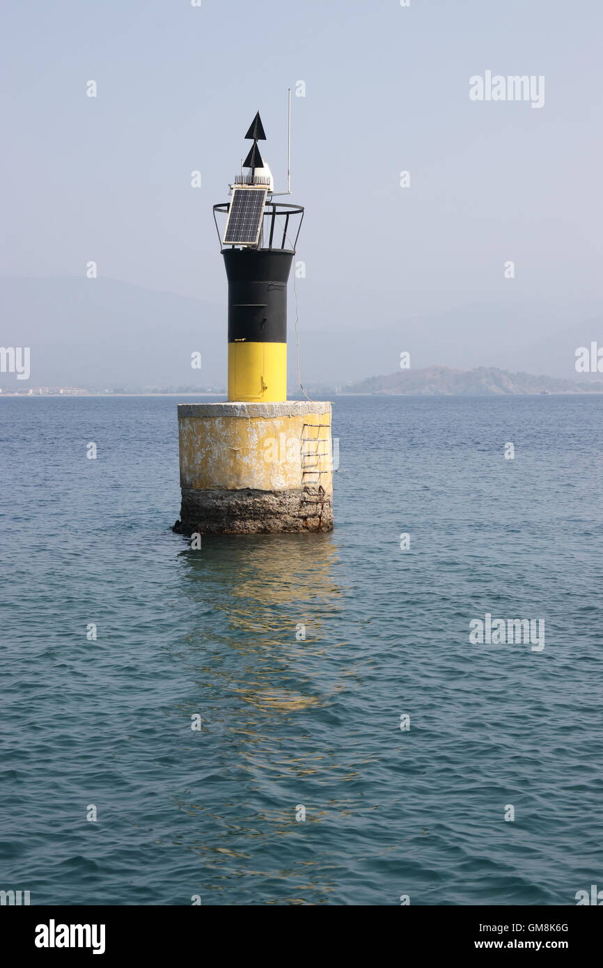 A nautical beacon Stock Photo - Alamy