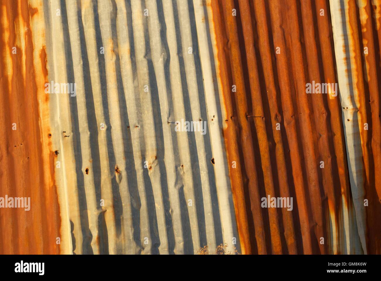 Rusted Corrugated Metal Siding Stock Photo - Alamy
