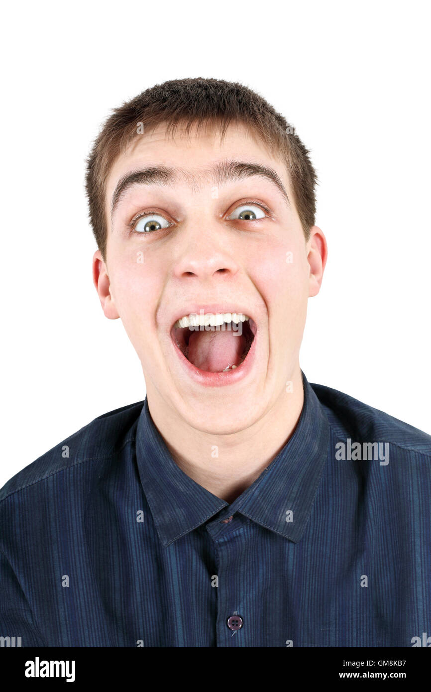 Teen eyes looking up amazed hi-res stock photography and images - Alamy