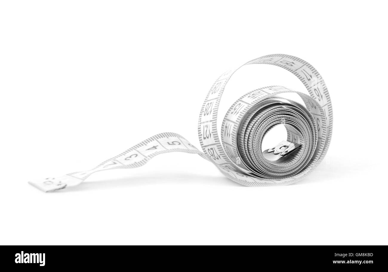 Measuring tape of the tailor for you design Stock Photo - Alamy