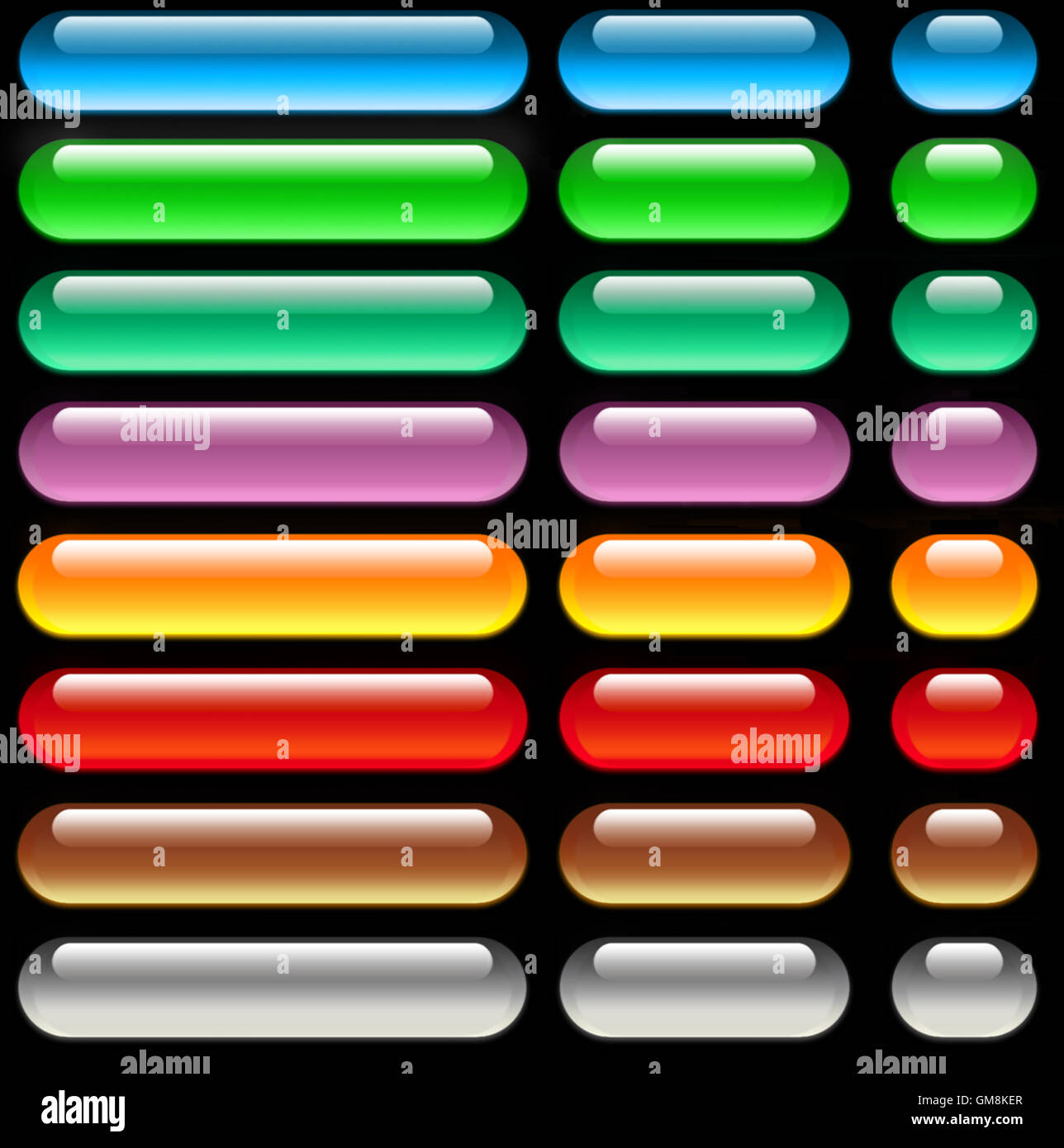 Aqua web buttons Stock Photo - Alamy