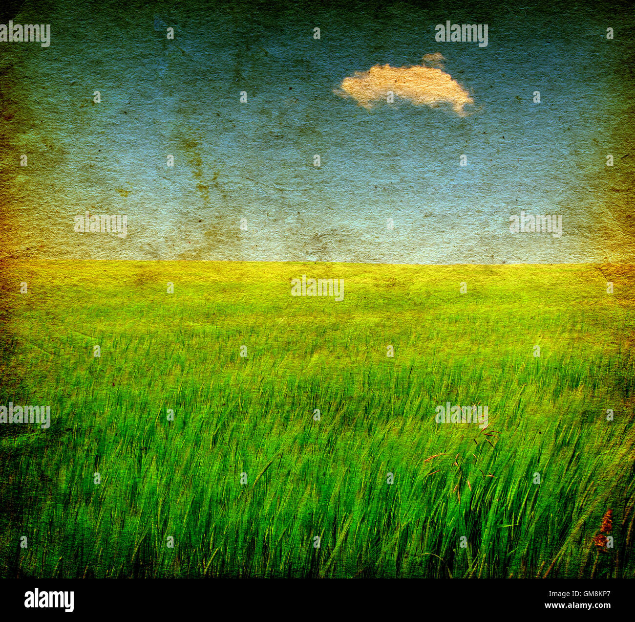old photo landscape Stock Photo - Alamy
