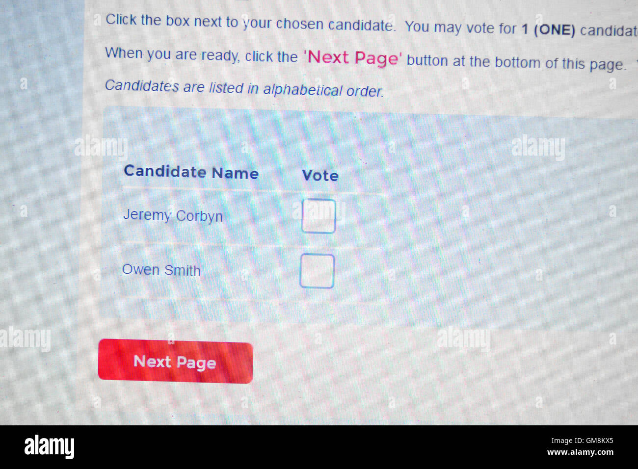 Electing a labour leader hi-res stock photography and images - Alamy