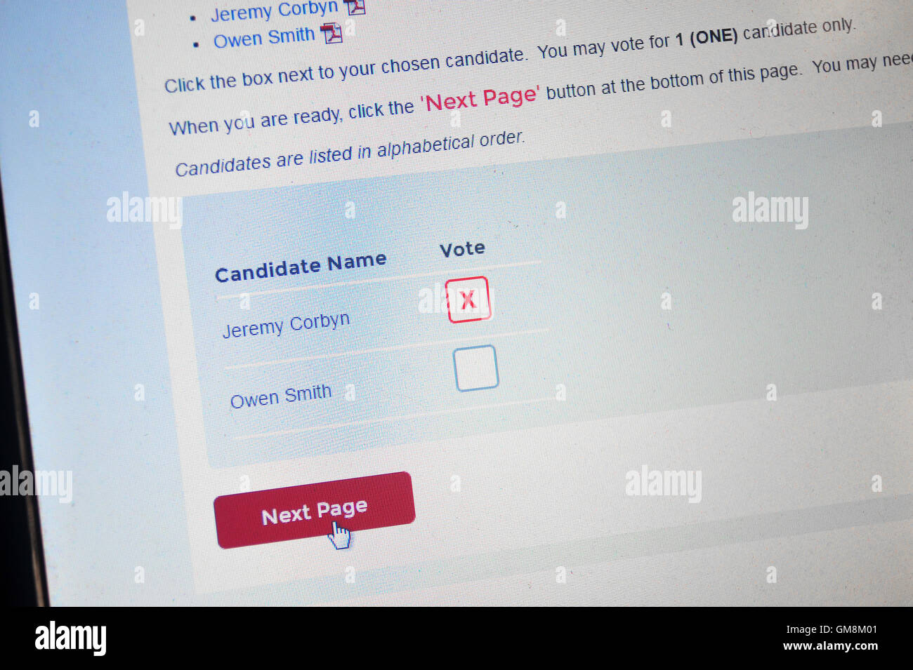 Electing a labour leader hi-res stock photography and images - Alamy
