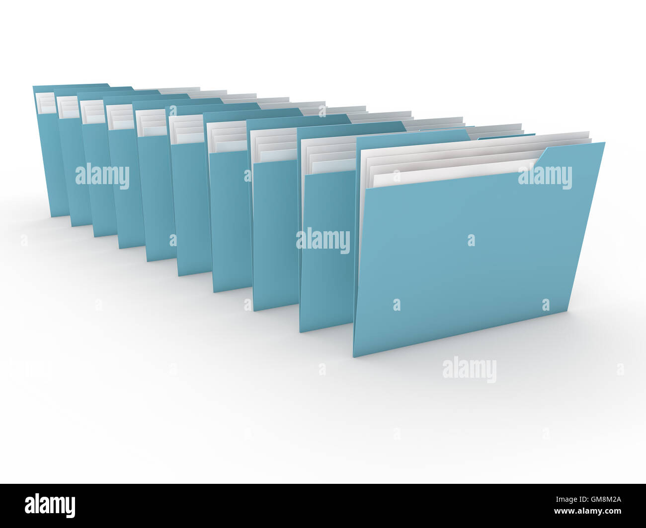 3d folder paper Stock Photo - Alamy