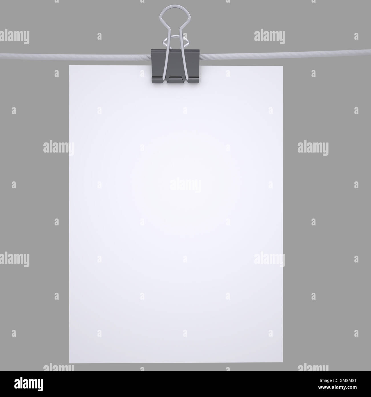 Binder paper with a rope Stock Photo - Alamy