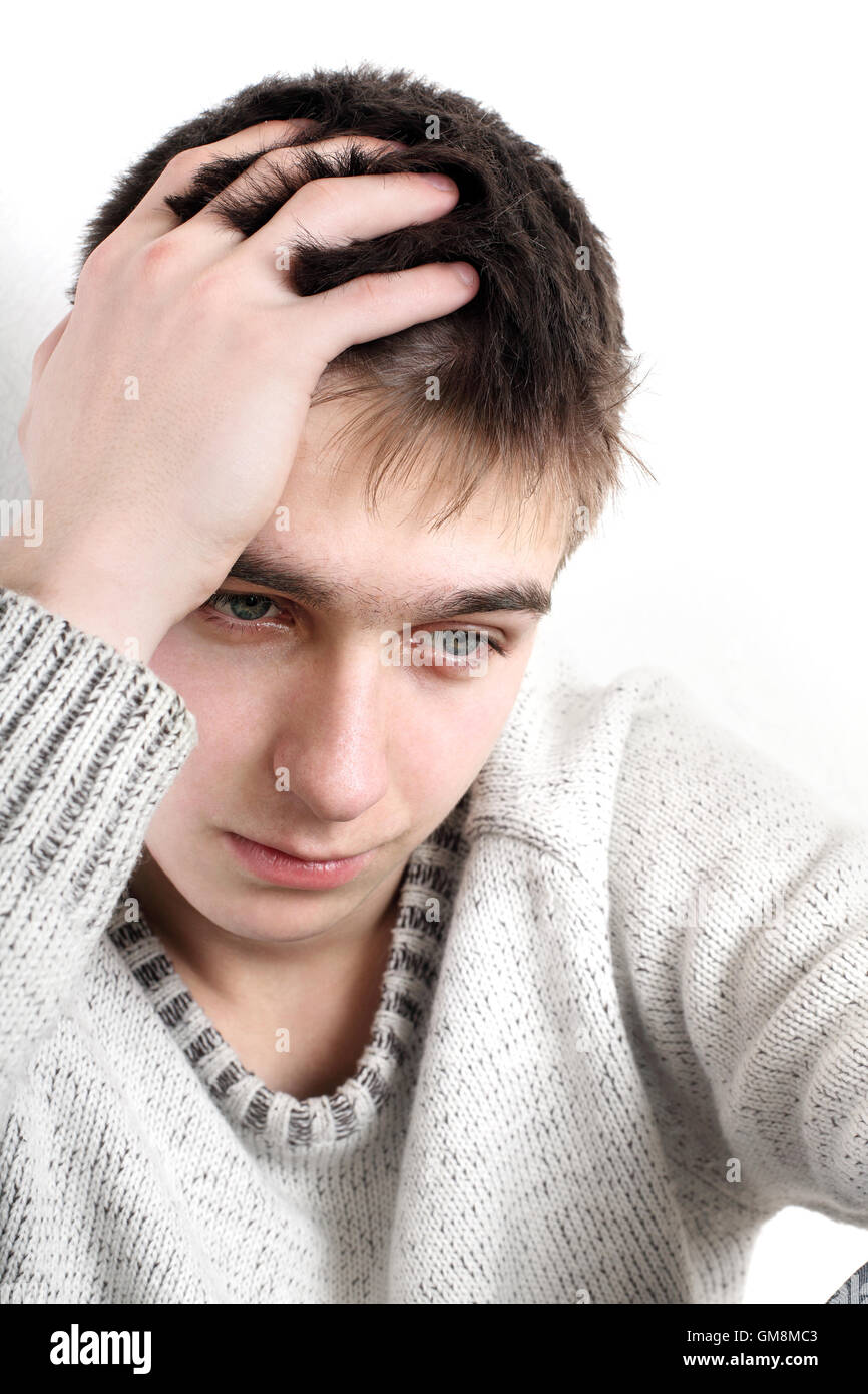 sad young man Stock Photo - Alamy
