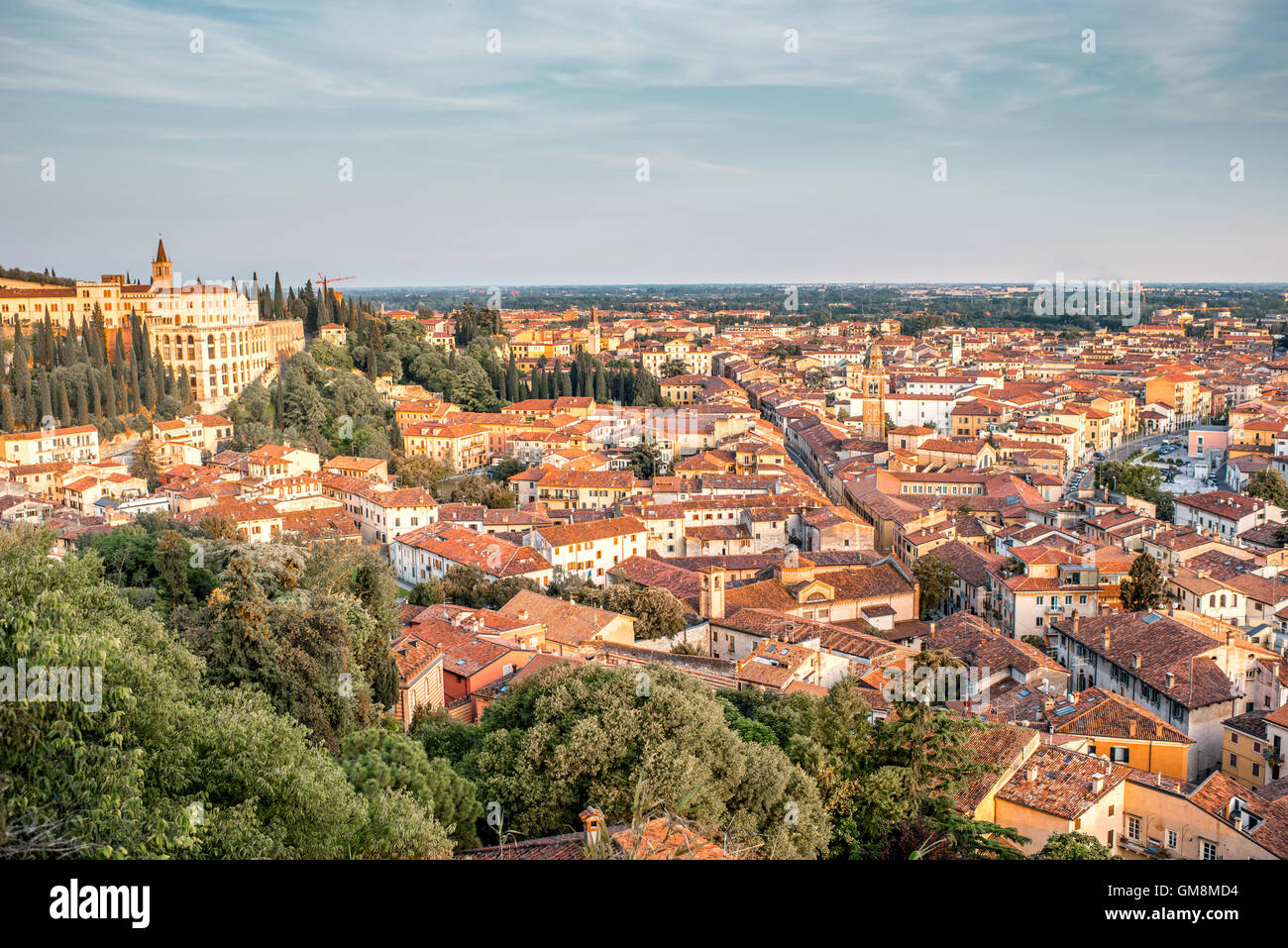 Aerial view on Verona city Stock Photo - Alamy