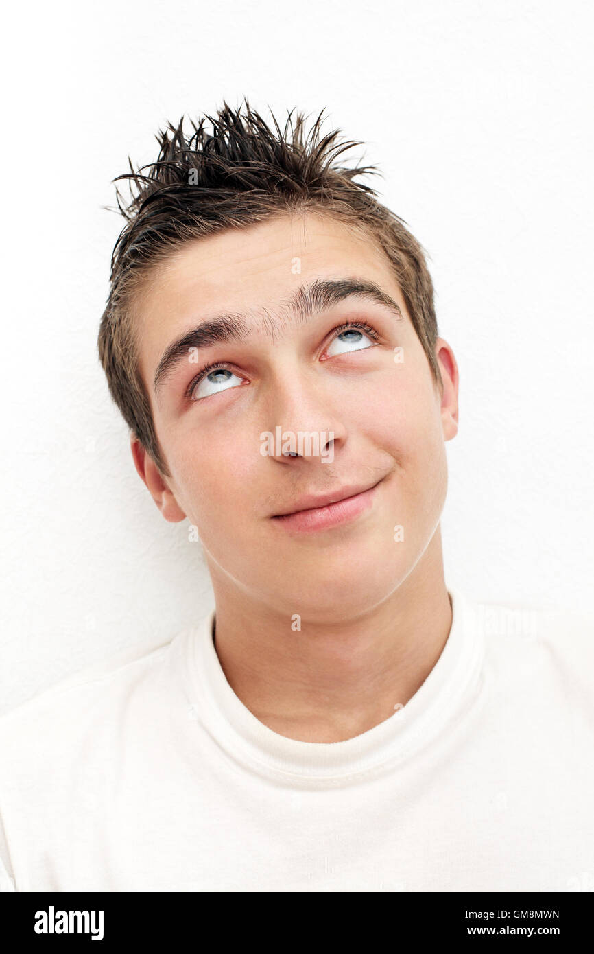 Young Man Dreaming Stock Photo - Alamy